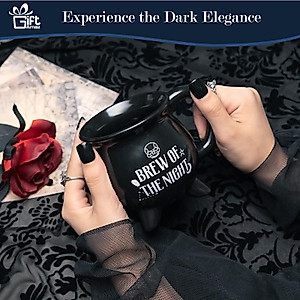 GiftAmaz Gothic Gifts for Women, Goth Theme Box with Gothic Coffee Mug, Goth Skull Candle, Gothic Skull Earrings, Blanket and More, Christmas Party Basket Gothic Gifts for Teens Girls Friend