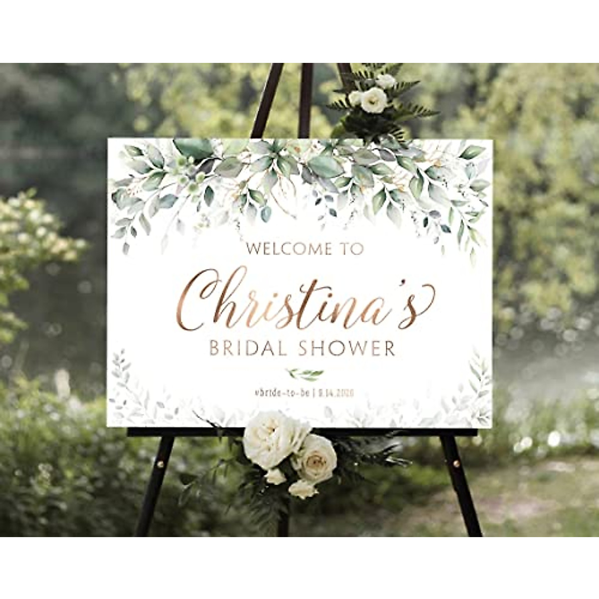 Bridal Shower Sign, Flower Bridal Shower, Greenery Shower Decoration, Bridal Shower Decorations, Bridal Shower Welcome Sign Greenery Welcome Sign, Custom Design, Printable Welcome Sign