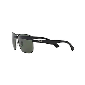 Ray-Ban Men's Rb3516 Metal Square Sunglasses