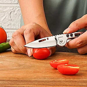 FEIZII Multi Functional Small Folding Knife Mini Pocket Knife 2 Inch Fine Blade Stainless Steel, Universal for Men and Women (12PACK)