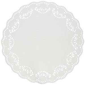 Amscan Doilies, 12", White