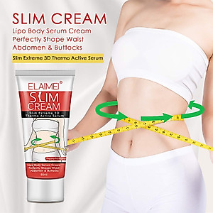 Slimming Hot Cream 2 Pack, Hot Cream for Belly Fat, Fat Burning Cream, Anti-Cellulite Slim Massage Cream - Slimming Cream for Waist, Belly, Buttocks and Thighs, Loose Weight Fast for Women