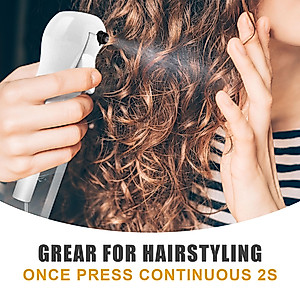 2Pcs Continuous Spray Bottle For Hair,Ultra Fine Refillable Water Mister for Hair Styling, Plants, Cleaning, Salon, Misting & Skin Care（200ml/6.8oz Clear）