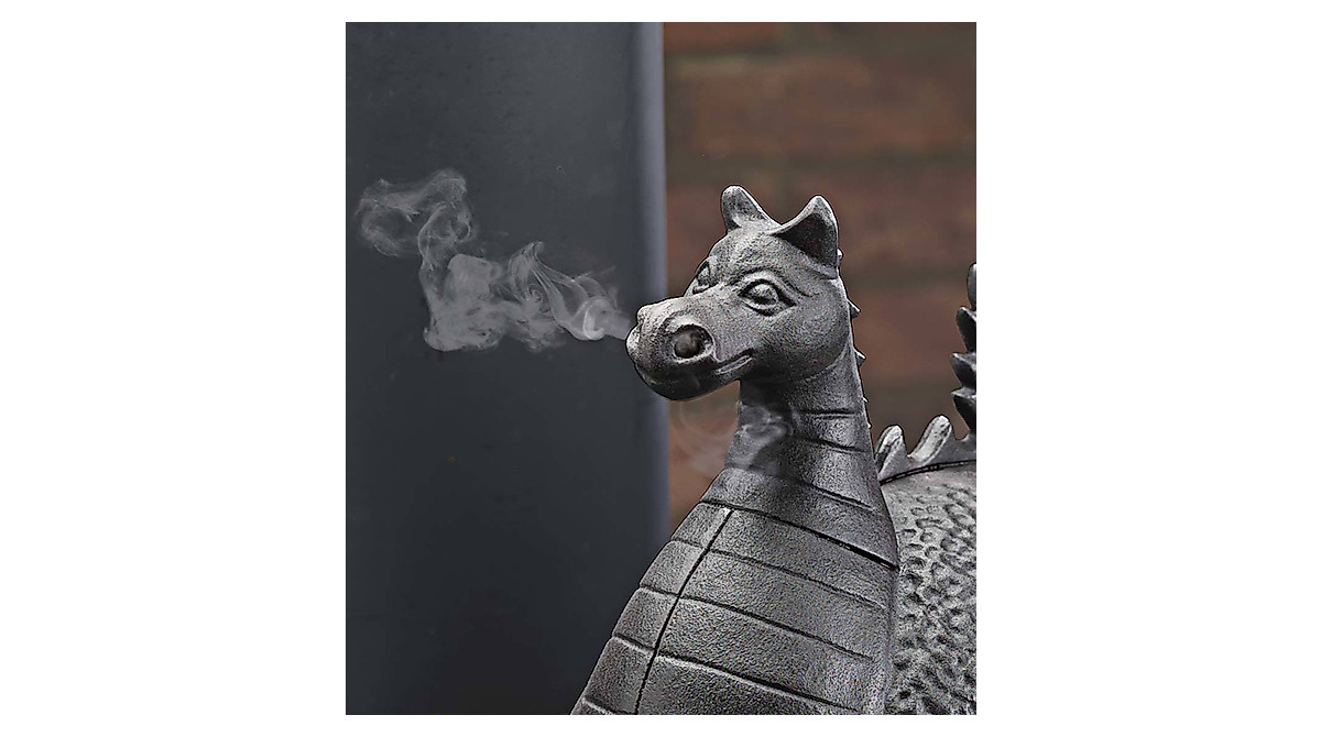 Unique Dragon Cast Iron Wood Stove Steamer | Plow & Hearth