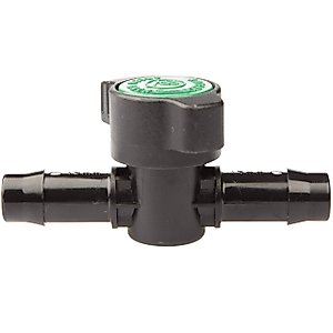 The Original Safety Siphon 1/2 Inch Barbed Shut Off Valve - Simple On and Off Operation w/O-rings to Prevent Leaking - Splice in Line for Easy Flow Control - Constructed from Wear-Resistant Plastic