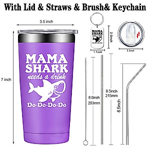 Fufendio Mothers Day Gifts for Mom from Daughter - Funny Best Mom Birthday Gifts from Son, Kids - Tumbler Mug Cup