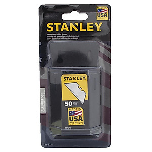 STANLEY Utility Knife Blades, Heavy Duty, 50-Pack (11-921L)