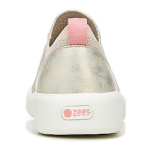 BZees Womens March On Slip-on Sneaker, Almond, 8.5 US