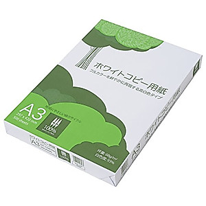APP High White White Copy Paper, A3, 93% Whiteness, 0.09mm Thickness 2,500 Sheets (500 Sheets x 5 Books)