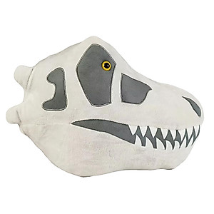 GIANT MICROBES Fuzzy Fossils Gigantic 15" T rex Stuffed Animal, T rex Plush, Dinosaur Stuffed Animal, Tyrannosaurus Rex Toy, Dinosaur Skull Decor, Dinosaur Pillow, Paleontologist Gifts