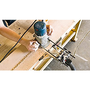 BOSCH RA1054 Deluxe Router Edge Guide with Dust Extraction Hood & Vacuum Hose Adapter