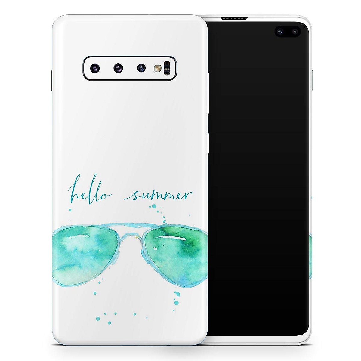 DesignSkinz Hello Summer Sunglasses Protective Vinyl Decal Wrap Skin Cover Compatible with The Samsung Galaxy S20 (Screen Trim & Back Glass Skin)