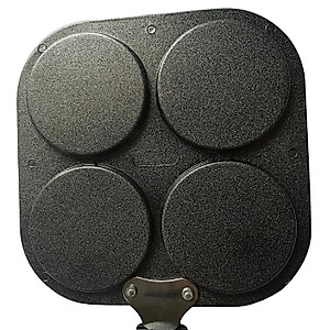 G & D 4-Cup Mini Uttapam Pan Non-stick Frying Pan Egg Pan Mini Pancake Pan Multi Egg Pan