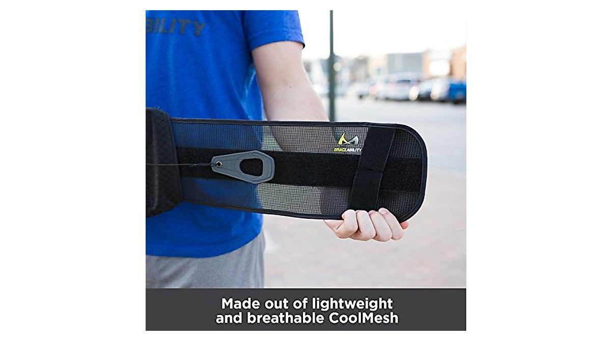 BraceAbility Lower Back Support Brace for Pain Relief & Stability