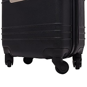 Travelers Club 20" Richmond Spinner Carry-On Luggage, Black, 20 Inch
