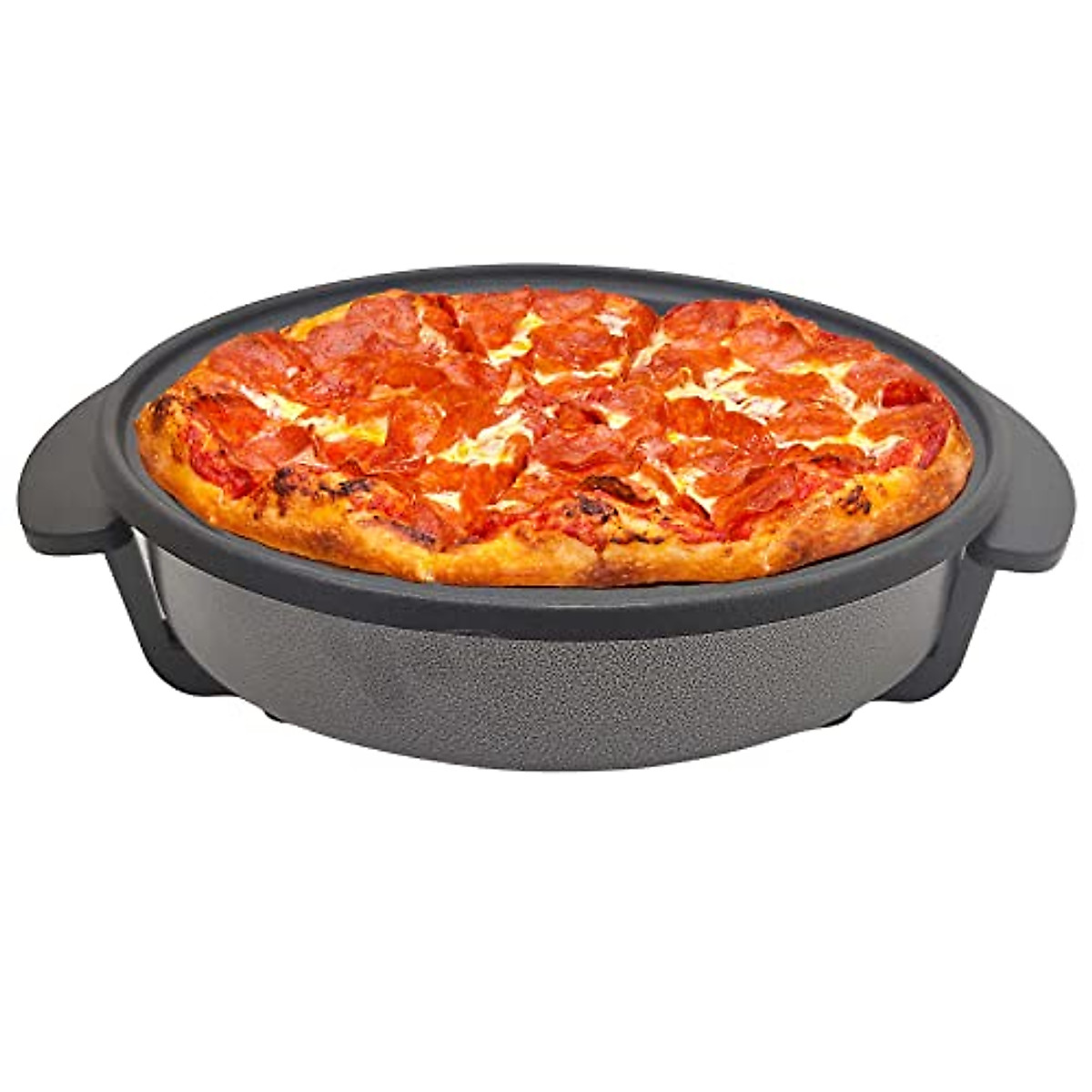 Electric Pizza Maker Pan Quesadilla Frittata Omelet Electric Nonstick 11 Inch With Adjustable Thermostat