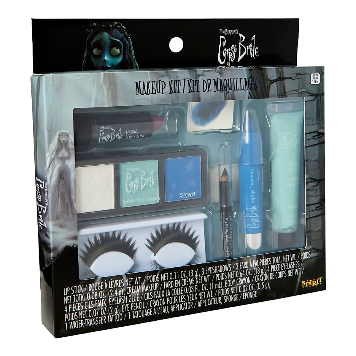 Spirit Halloween Adult Corpse Bride Halloween Costume (Corpse Bride Makeup Kit, One Size)