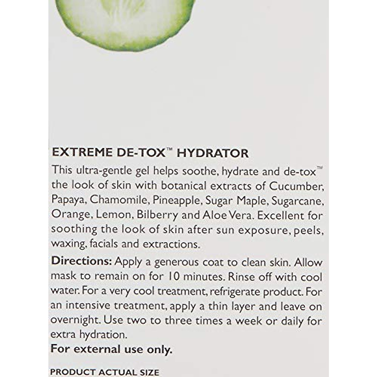 Peter Thomas Roth | Cucumber Gel Mask | Extreme De-Tox Hydrator, Cooling and Hydrating Facial Mask, Helps Soothe the Look of Dry and Irritated Skin, 5 fl oz (Pack of 1)