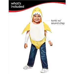 Rubie's unisex child Rubies Baby Shark With Sound Chip Costume, As Shown, Infant US