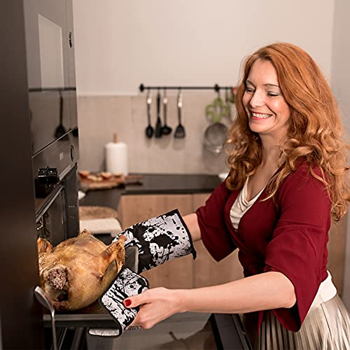 Kitchen Utensils Set Idea Utensil Wooden Spoons Set House Warming Wedding Present Spoon Set Kitchen Gift Set (Nightmare Before Christmas)