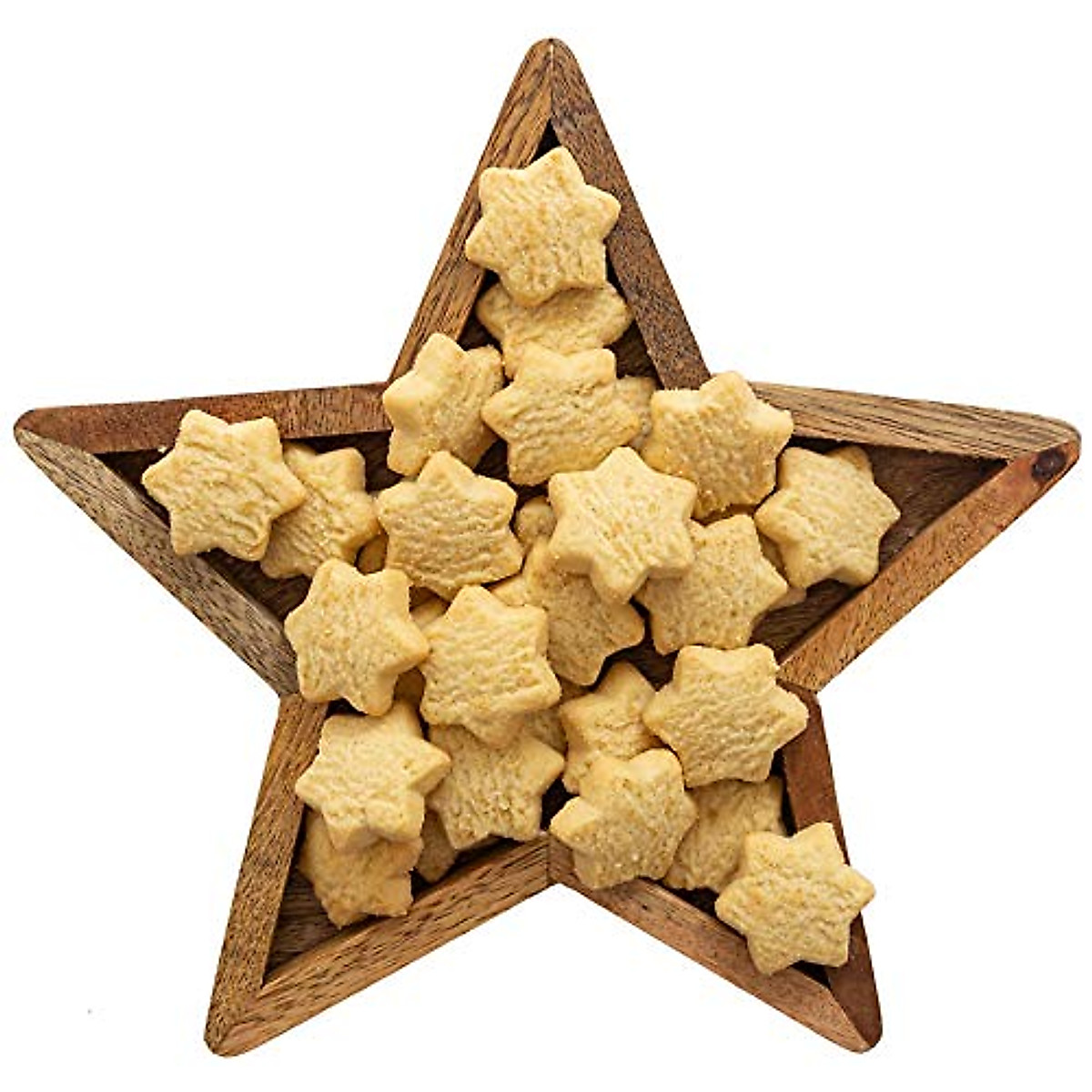 Walker's Shortbread Hanukkah Mini Festive Stars Holiday Cookies, Pure Butter Shortbread Cookies, 4.4 Oz Bag (Pack of 12)
