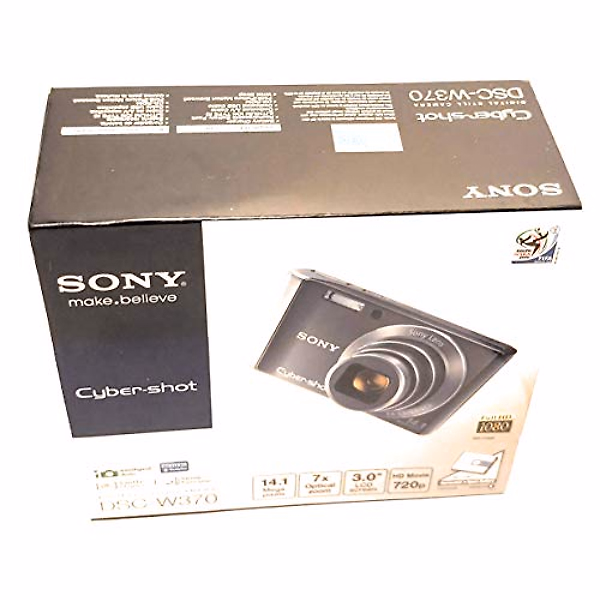 Sony DSC-W370 Cyber-Shot 14.1 MP Digital Camera with 7x Optical Zoom (Black)