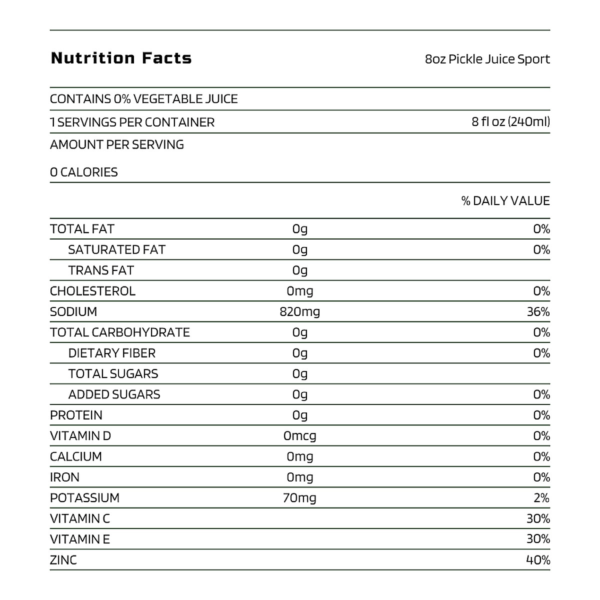 Pickle Juice Sports Drink - Relieves Cramps Immediately - Electrolyte Pickle Juice for Day & Night Time Cramp Relief - Pickle Juice for Leg Cramps - No Artificial Ingredients - 8 oz, 12 Pack