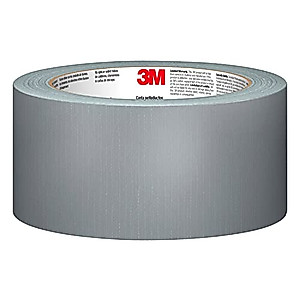 3M Basic Duct Tape, Silver Duct Tape for Temporary Repairs, 3M Duct Tape for Indoor Use, 1.88 Inches x 55 Yards, 3 Rolls