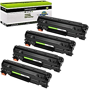 greencycle Compatible Toner Cartridge Replacement for HP 83A CF283A Work with Laserjet Pro MFP M201dw M225dw M127fw M125nw M127fn Printer (Black,4-Pack)