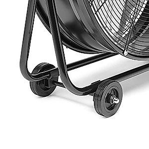 AmazonCommercial, Black 2-Speed Rotating 24-Inch Drum Fan