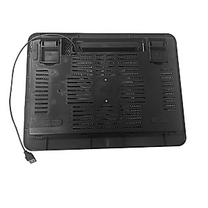 Laptop Pad, Non-Slip Stable Laptop Cooler, Laptop Cooler Stand with Fan and Height Adjustable, Laptop Cooler Cooling Pad with Cooling Fan, Adjustable Mounts Laptop Cooling Stand for Lap, Desk