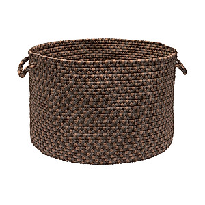 Tiburon Utility Basket, 14 by 10-Inch, Dockside Brown