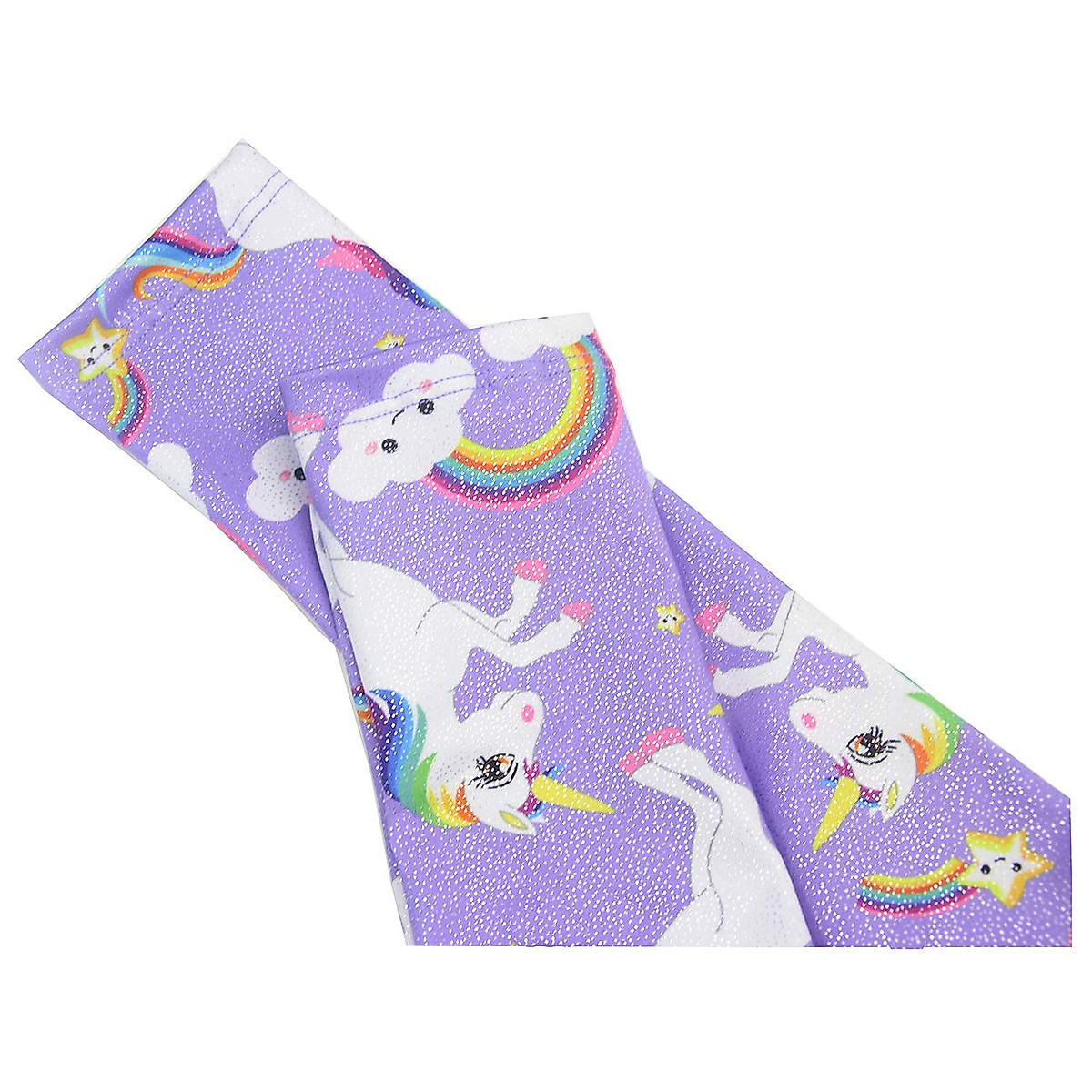 TENVDA Gymnastics Leotards for Girls 3t 4t Long Sleeve Tumbling Outfit Sparkly Purple Unicorn Toddler Kids Bodysuits