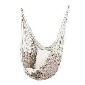 Hammock Chair Porch for Seat Woven Hanging Rope String Netted Swing Outdoor Indoor Garden Furniture for Yard Bedroo