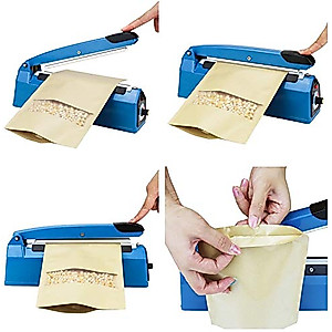 MejorChoy 8 Inch Impulse Sealer Handheld Bag Heat Sealing Packaging Machine for Home Resturant Food Storage Heat Seal Closer