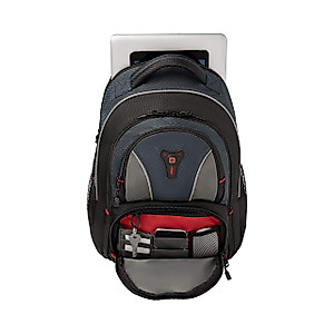 Wenger Cobalt Laptop Backpack, Fits 16 Inch Laptop, Men's and Women's, Black/Grey/Blue