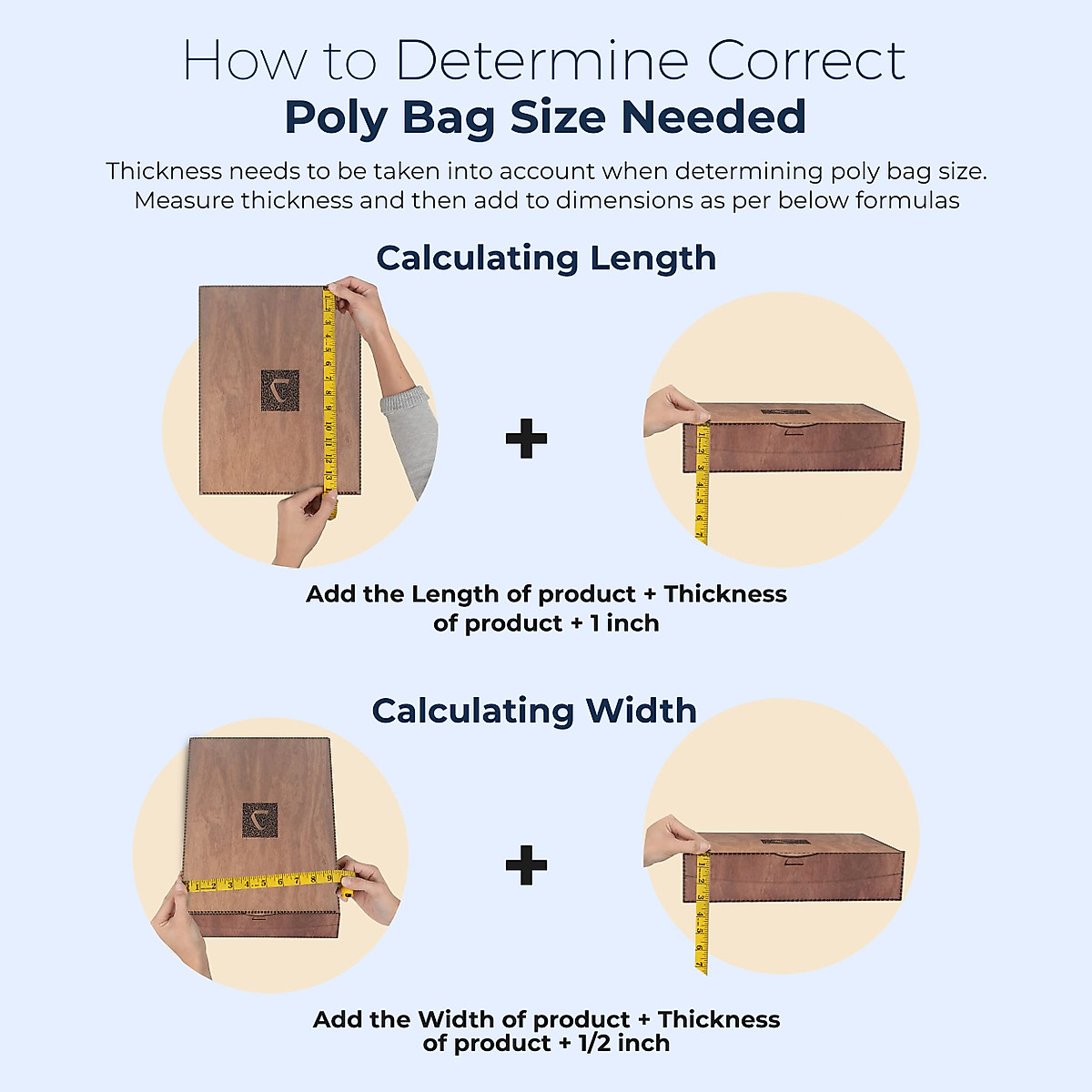 Poly Bags with Suffocation Warning 9x12", 11x14", 14x20" - Large Combo Pack of 300 (100 each size) - Clear Poly Bags by Retail Supply Co - Resealable