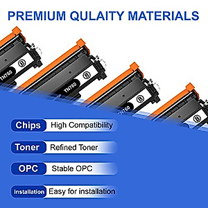 Compatible TN-760 Toner Cartridge High Yield Replacement Tounker for Brother TN760 TN 760 TN-730 TN730 for Brother MFC-L2710DW HL-L2395DW DCP-L2550DW HL-L2350DW HL-L2390DW MFC-L2750DW (Black, 4-Pack)