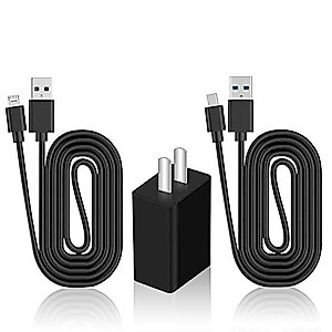Wider Adjustable Intelligent Dual USB Charing Port Power Adapter Extra Long 3ft High Rate Type C Male to USB 2.0 Cable w/Micro USB Data Sync Charging Cable for Microsoft Lumia 950 XL