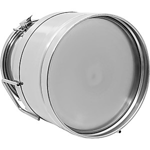 Stainless Steel Milk Can With Spigot, 5.28 Gallon Tabletop Milk Jug With Sealed Lid, Round Beverage Drink Dispenser For Grain Canisters Container