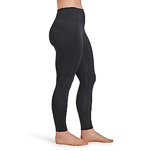 Tommie Copper Women's Pro-Grade Leggings with Knee Support | UPF 50, Breathable Compression for Sports & Daily Muscle Support - Black - X-Large