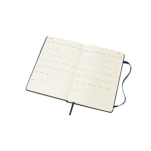 Moleskine Classic 12 Month 2022 Weekly Horizontal Planner, Hard Cover, Large (5" x 8.25"), Sapphire Blue