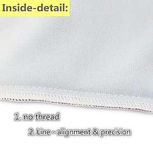 100% Chair Cushion Cover for Dining Chairs Both Sides Same Pattern Square Cotton Linen 22x22 Inch