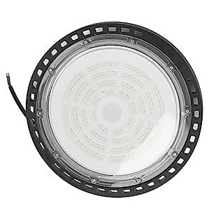 Oumefar LED High Bay Light 100W, UFO High Bay Light High Brightness 3030 Chip AC 85‑265V Waterproof for Commercial Warehouse Lighting Lightfixture