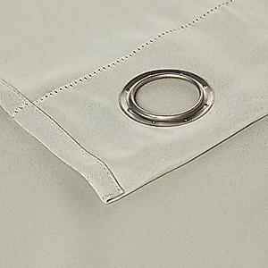 Sun Zero Easton Energy Saving Blackout Grommet Curtain Panel, 40" x 84", Pearl