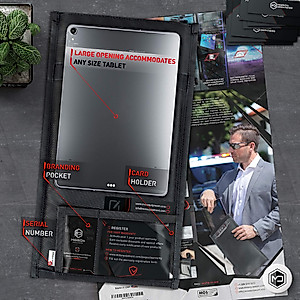 Mission Darkness Non-Window Faraday Bag for Tablets // Device Shielding for Law Enforcement & Military, Executive Privacy, Travel & Data Security, Anti-Hacking Anti-Tracking Anti-Spying Assurance