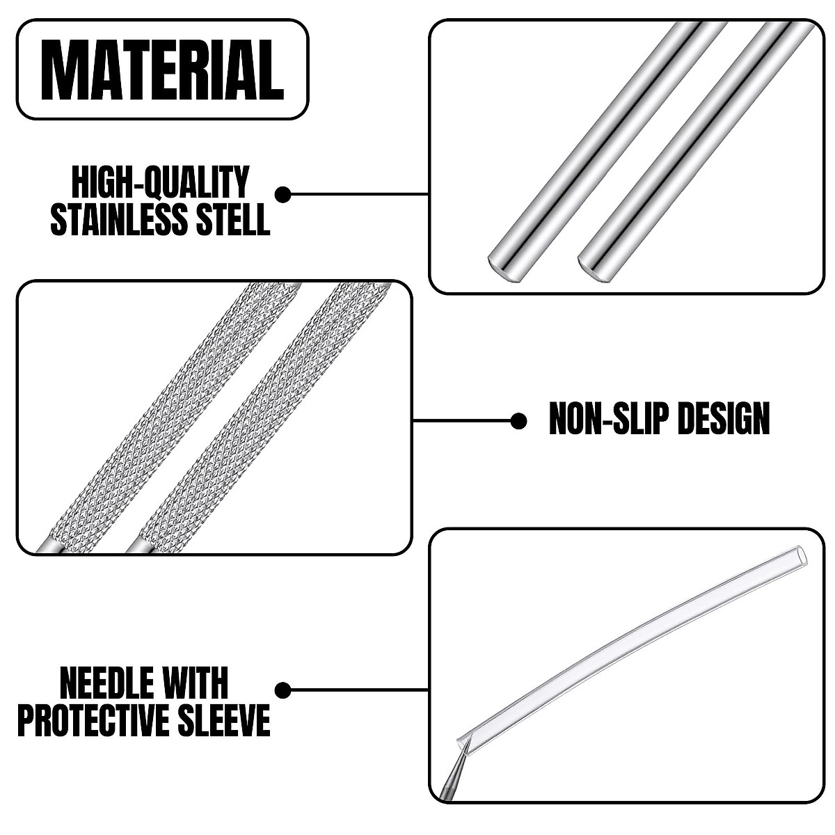 Lasnten Ceramic Needle Modeling Clay Carving Tools Stainless Steel Clay Needle Polymer Detail Pottery Tool Kit Pottery Sculpture Needle Supplies for Sculpting Carving Texture Art (50 Pcs)