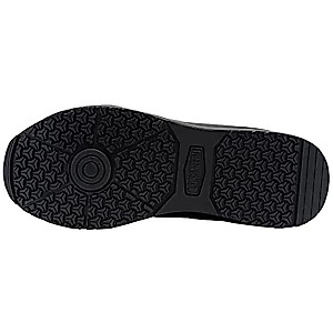 LARNMERN Non Slip Work Shoes for Men Kitchen Chef Slip Resistant Shoe Waterproof Food Service Restaurant Cooking Slip on Sneakers Walking and Casual Comfortable Working Footwear/Black/11