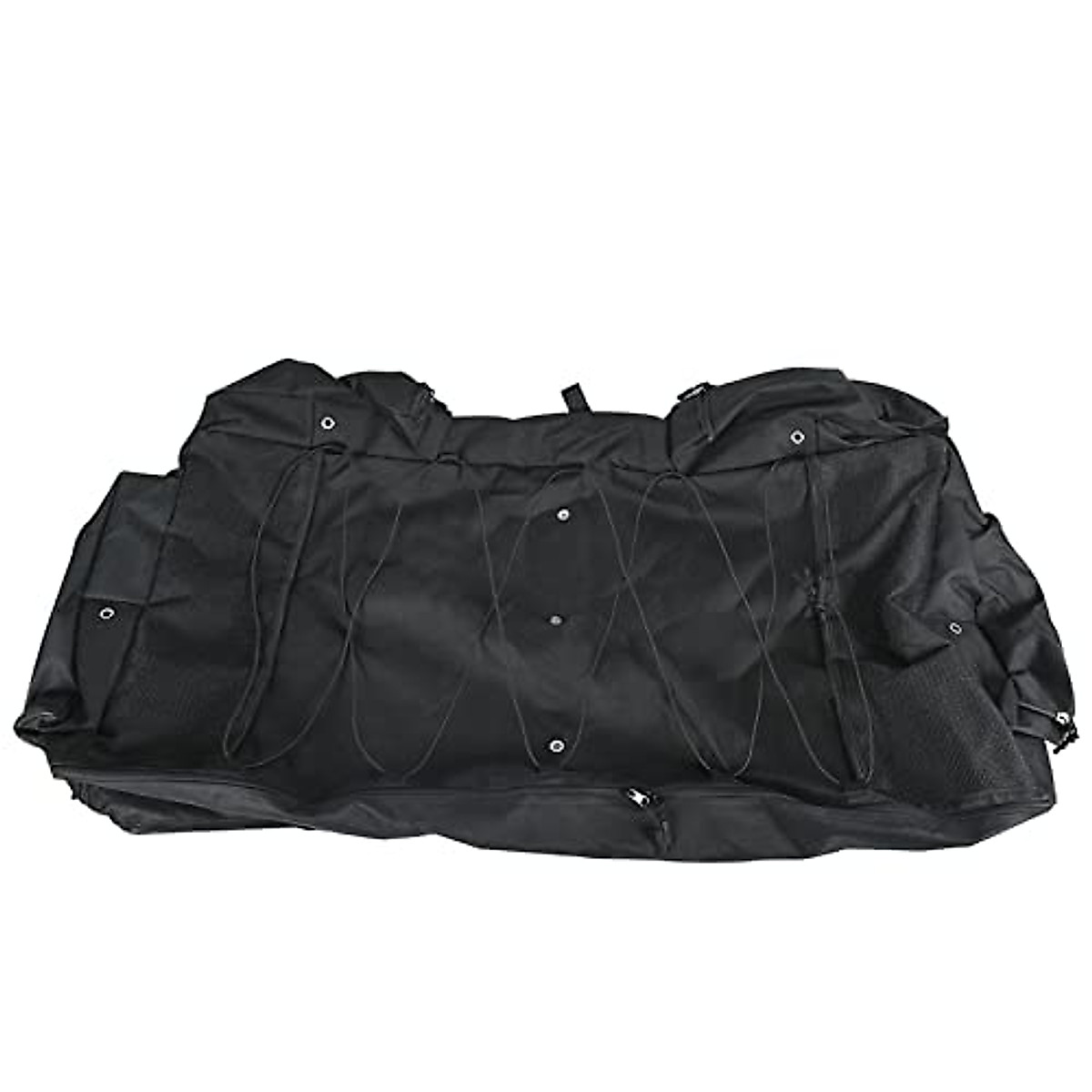 RainMan S Jacket Storage Bag housing up to 6 Life Jackets for Most T-Tops, Bimini Tops and Pontoon Tops, Black
