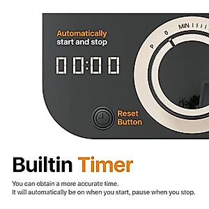 THRITOP Stand Mixer, 650W Stepless-Speed Open-Top Kitchen Electric Mixer with In-built Timer, 5QT Stainless Steel Mixing Bowl, Dual Dough Hook & Twin Whisk, Cream